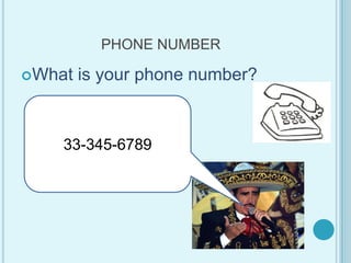 Asking for and giving personal information | PPTX