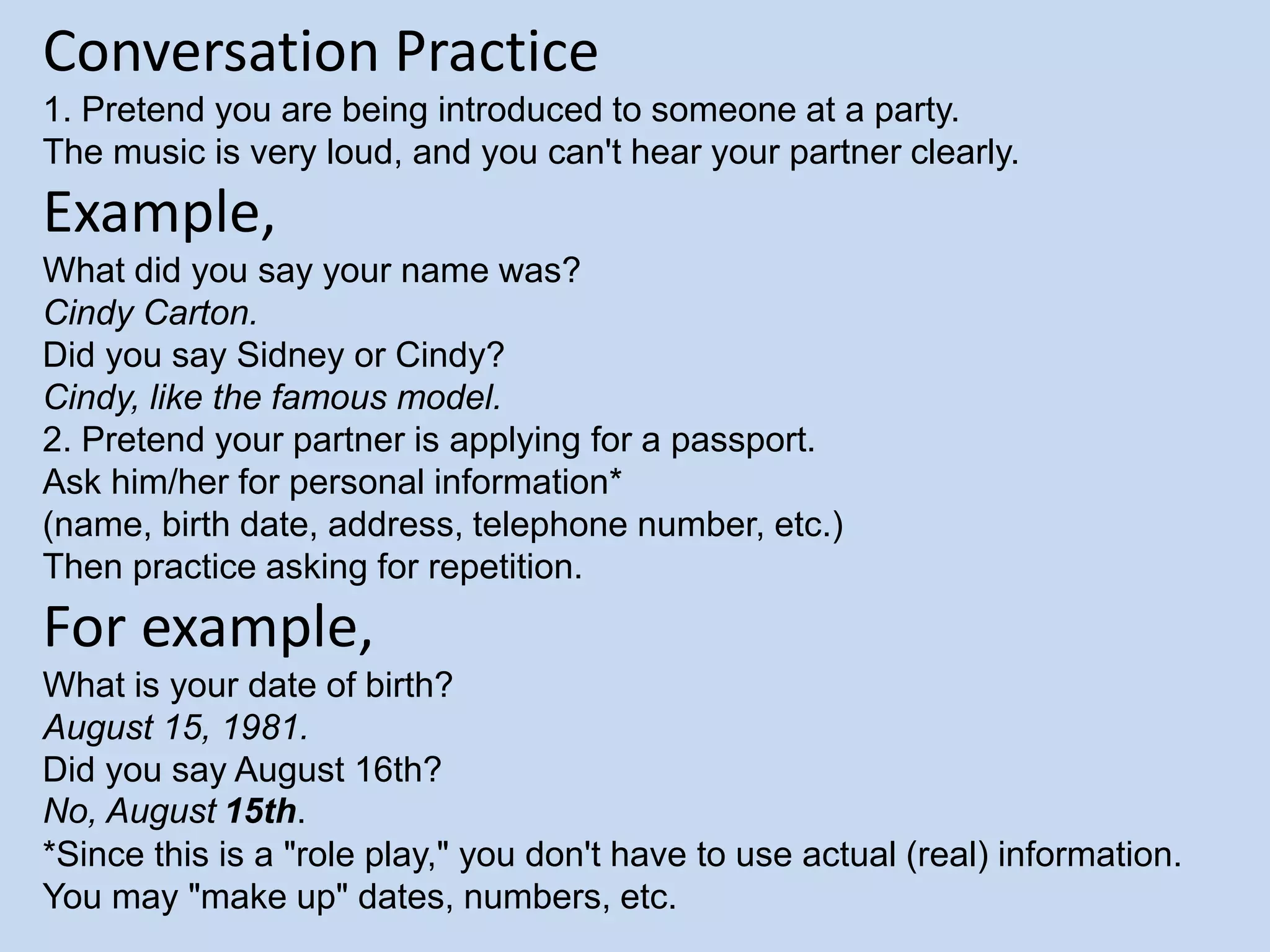 Asking for clarification | PPTX