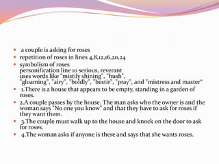 Asking For Roses by Robert Frost | PPTX