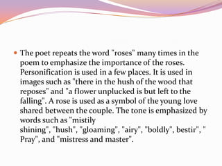Asking For Roses by Robert Frost | PPTX