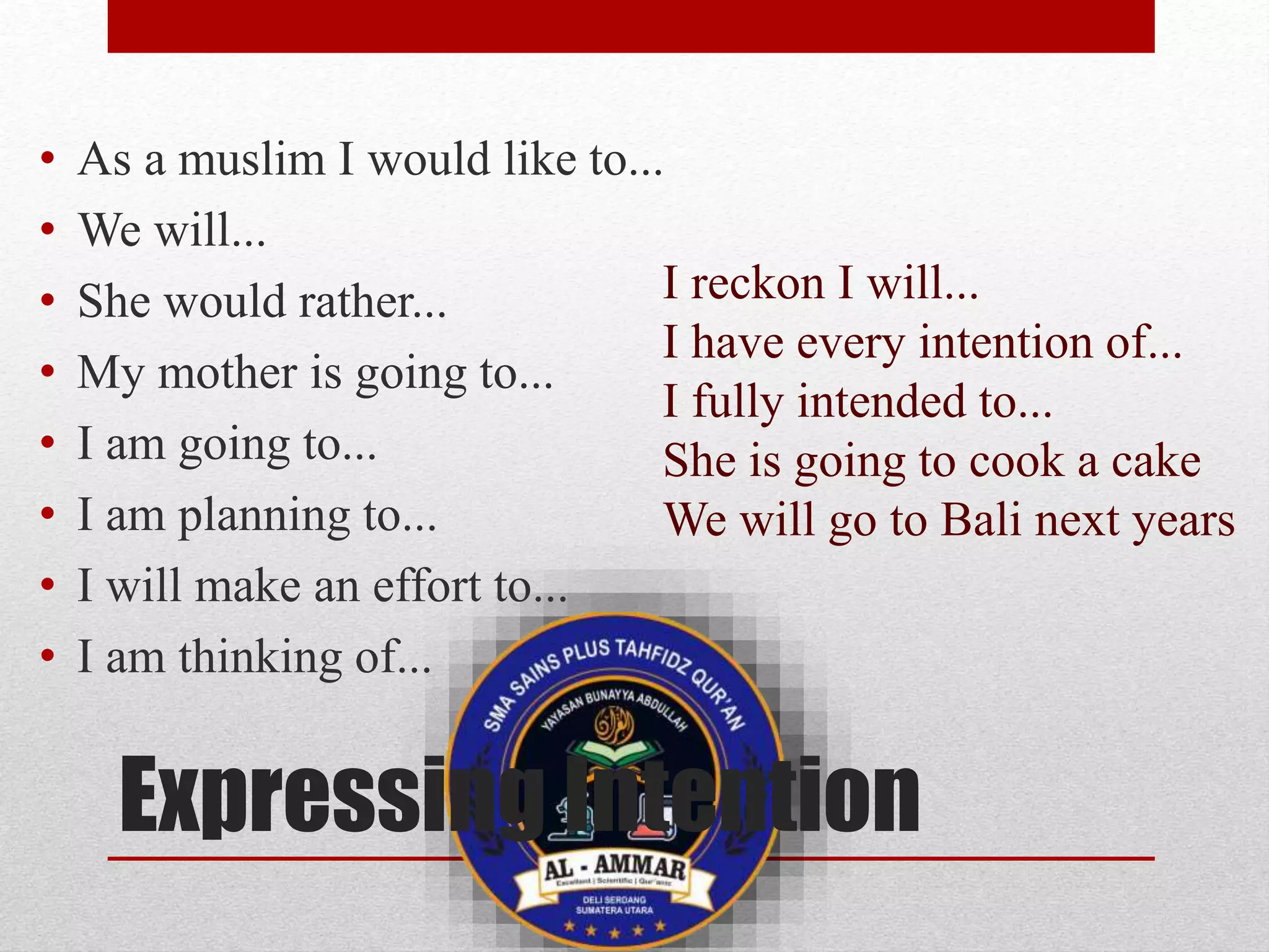 Asking intention | PPT