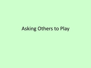 Social Story: Asking Someone to Play | PPTX