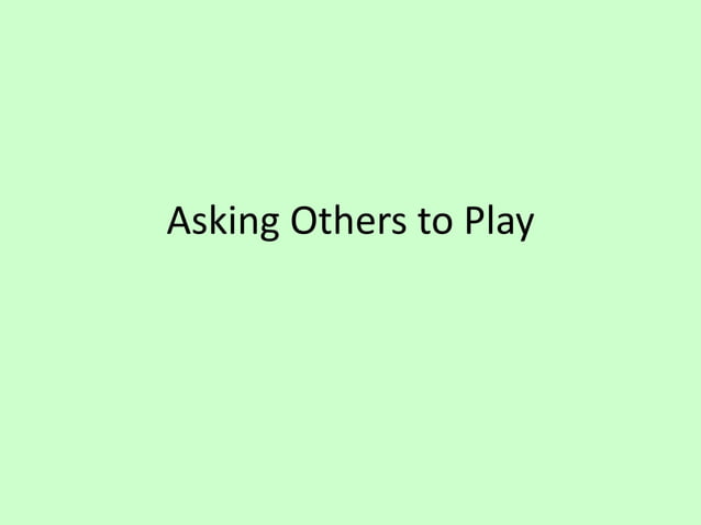 Social Story: Asking Someone to Play | PPTX