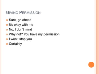 Asking permission | PPTX