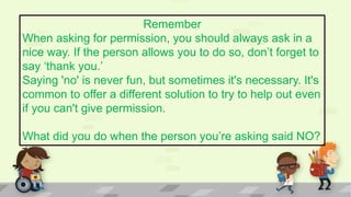 Asking permission DepEd K12 Grade 6 English | PPTX