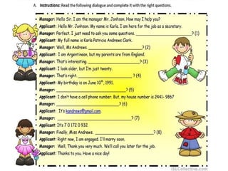 asking personal information to get someone's personal info | PPT