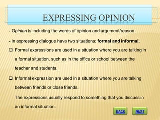 Asking and Giving Opinion | PPTX