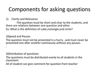 Asking question | PPTX | Educational Assessment | Education