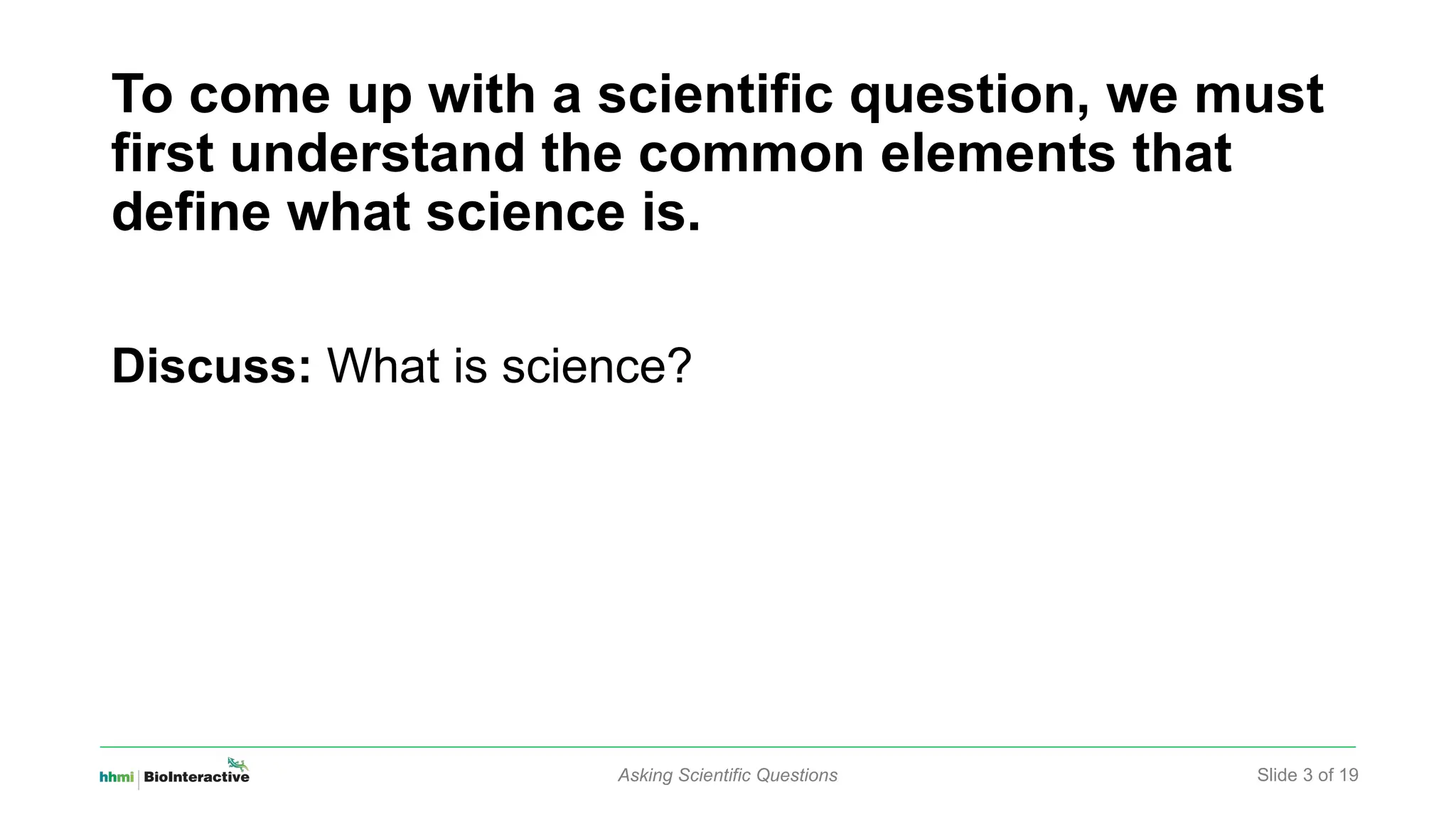 Asking Scientific Questions biointrractive | PPTX