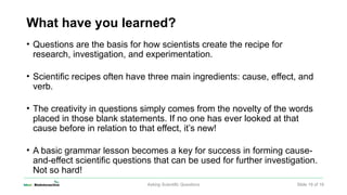 Asking Scientific Questions biointrractive | PPTX
