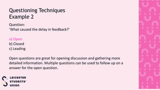 Asking the right questions | PPTX