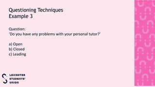 Asking the right questions | PPTX