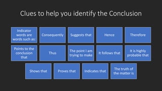 Asking the Right Questions Issues and Conclusions.pptx | Science