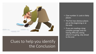 Asking the Right Questions Issues and Conclusions.pptx | Science