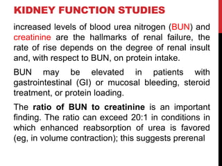 ACUTE KIDNEY INJURY AKI laboratory investigation | PPTX