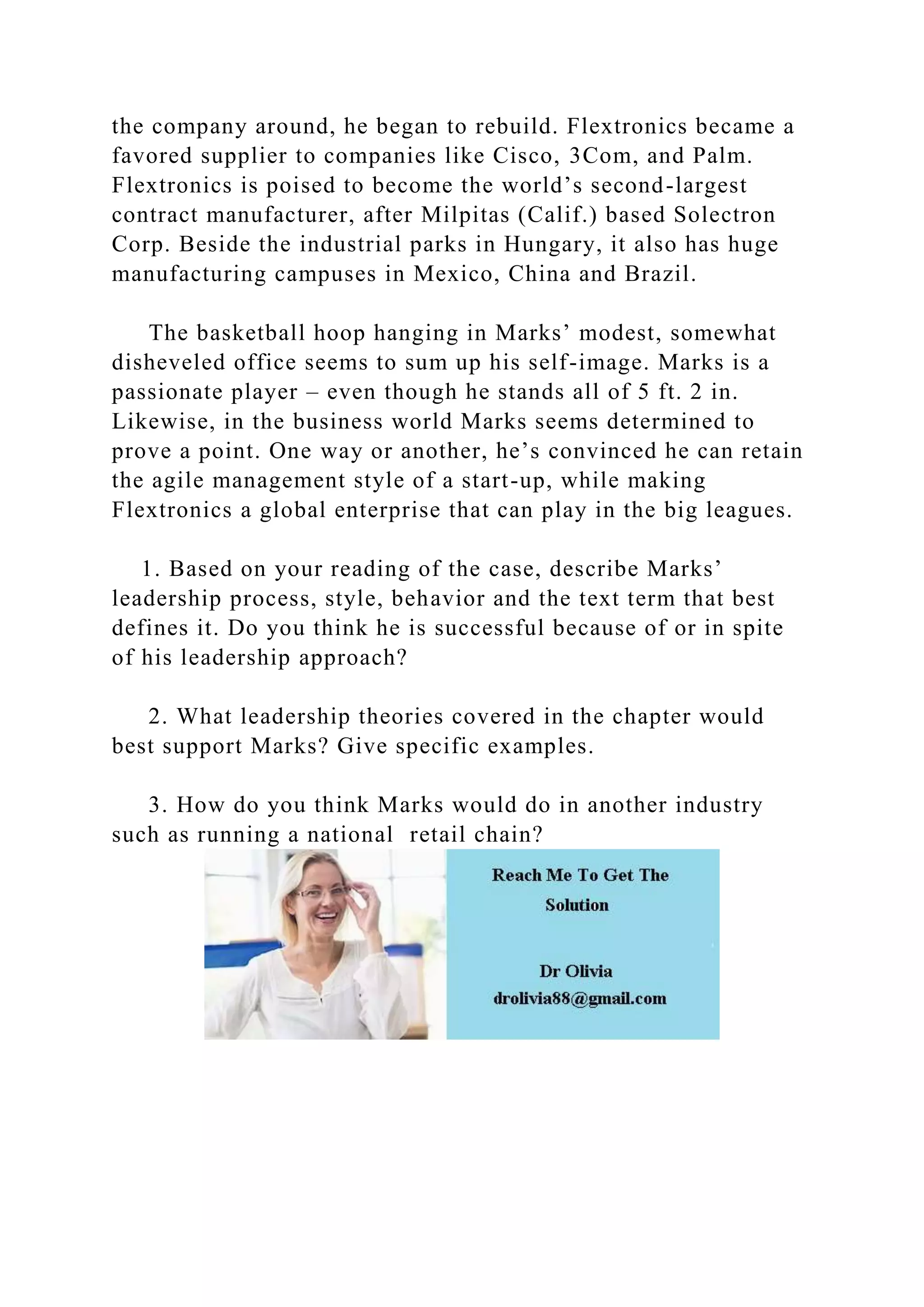 Ask Michael E. Mark about his company’s procedures for making a big .docx