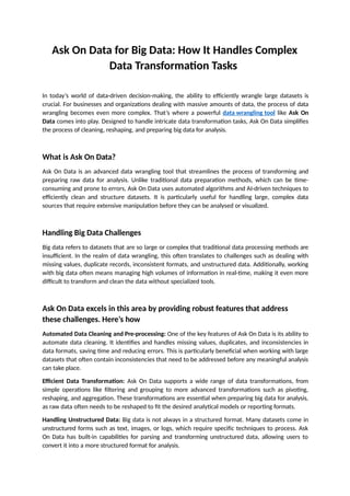 Ask On Data for Big Data How It Handles Complex Data Transformation Tasks.pptx