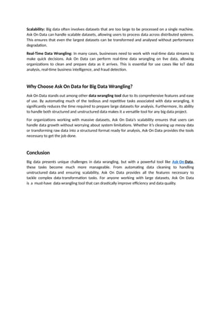 Ask On Data for Big Data How It Handles Complex Data Transformation ...