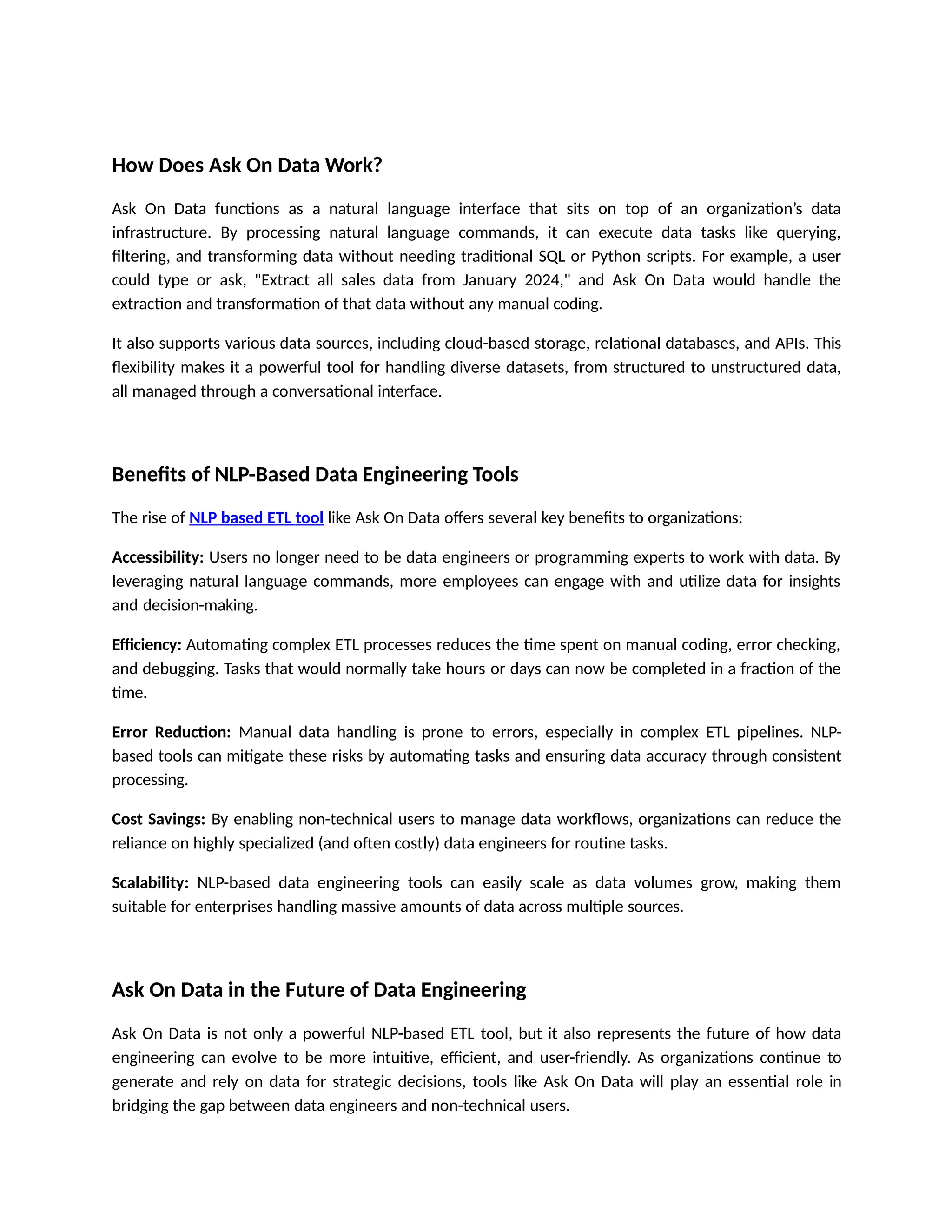 Ask On Data The Future Of Data Engineering Powered By Nlp 1pptx