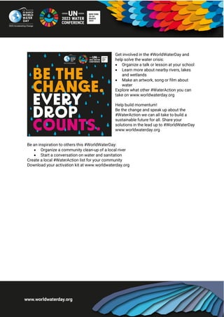 World Water Day 2023 - Toolkit | PDF