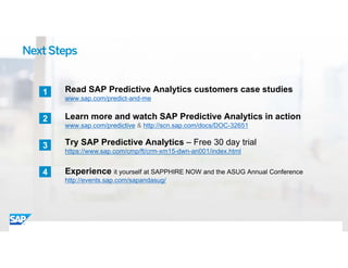 #askSAP Analytics Innovations Community Call: SAP Predictive Analytics ...