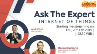 Ask the Expert: Internet of Things | PPT