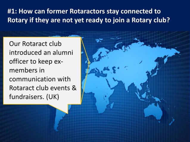 Rotaractors discuss challenges of joining Rotary | PPTX