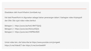 Ask tingkatan3 kriptografi-sifer | PPT