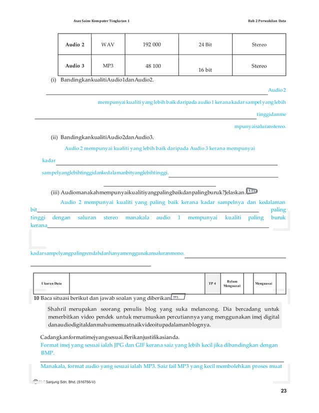 Ask tingkatan1 binary | PDF
