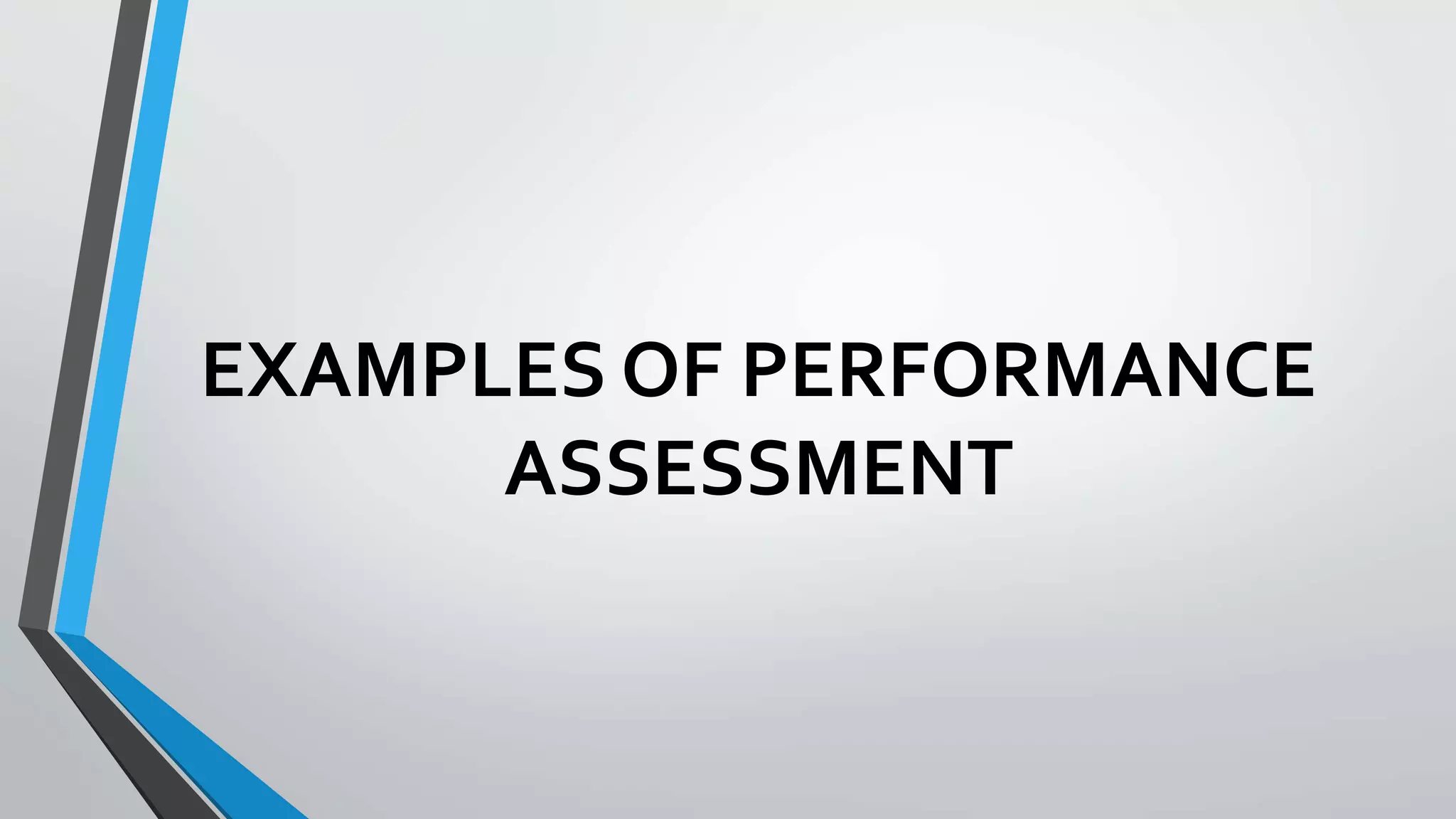 Performance-based Assessment | PPTX