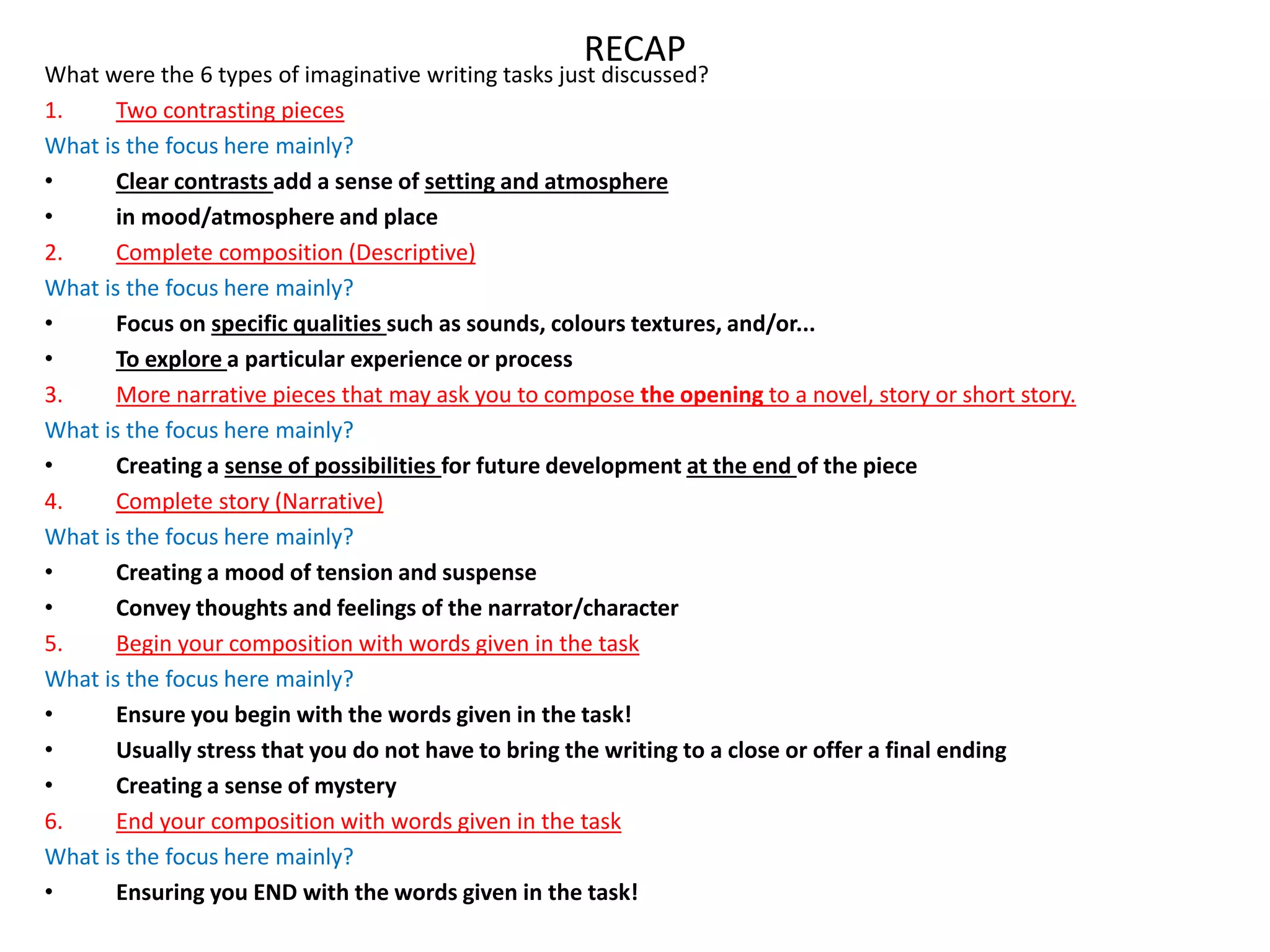 AS Language Paper 2: Narrative Writing | PPTX