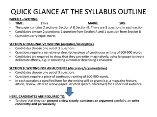 AS Language Paper 2: Narrative Writing | PPTX