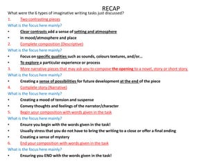 AS Language Paper 2: Narrative Writing | PPTX
