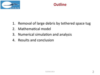 The Removal of Large Space Debris Using Tethered Space Tug | PDF