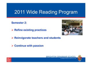 Wide reading program middle years | PDF