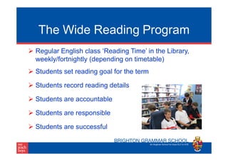 Wide reading program middle years | PDF