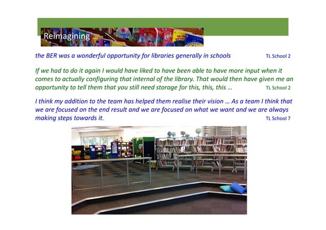 What makes an innovative school library learning space? | PDF