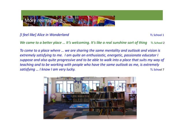 What makes an innovative school library learning space? | PDF