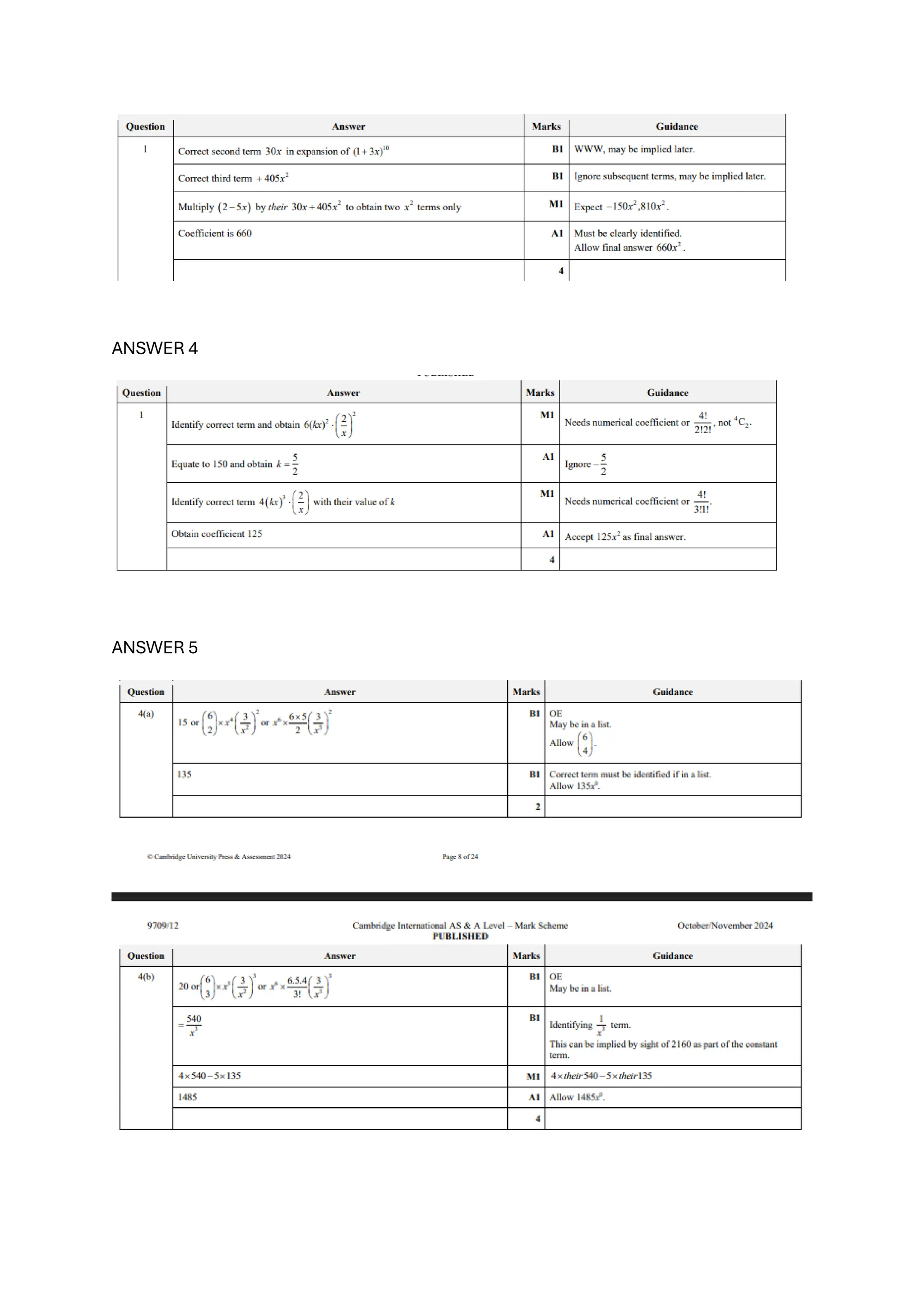 AS LEVEL MATHS BINOMIAL EXPANSION ANSWERS (1).pdf