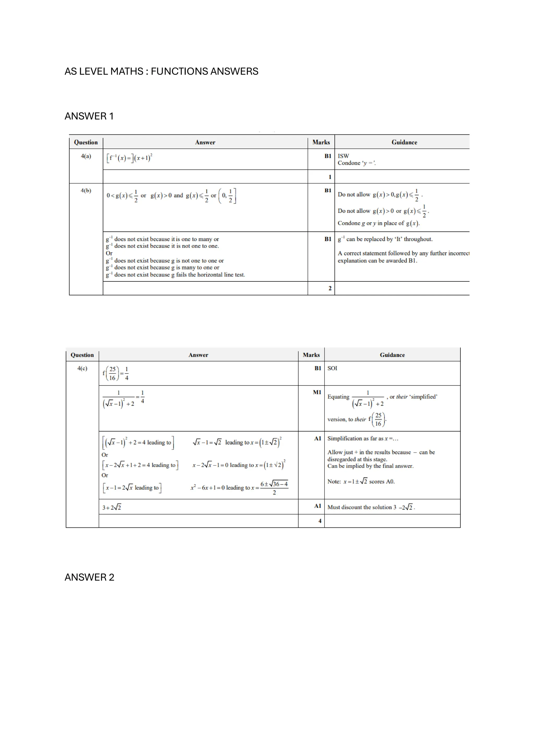 AS LEVEL MATHS PAPER 1 FUNCTIONS ANSWERS.pdf