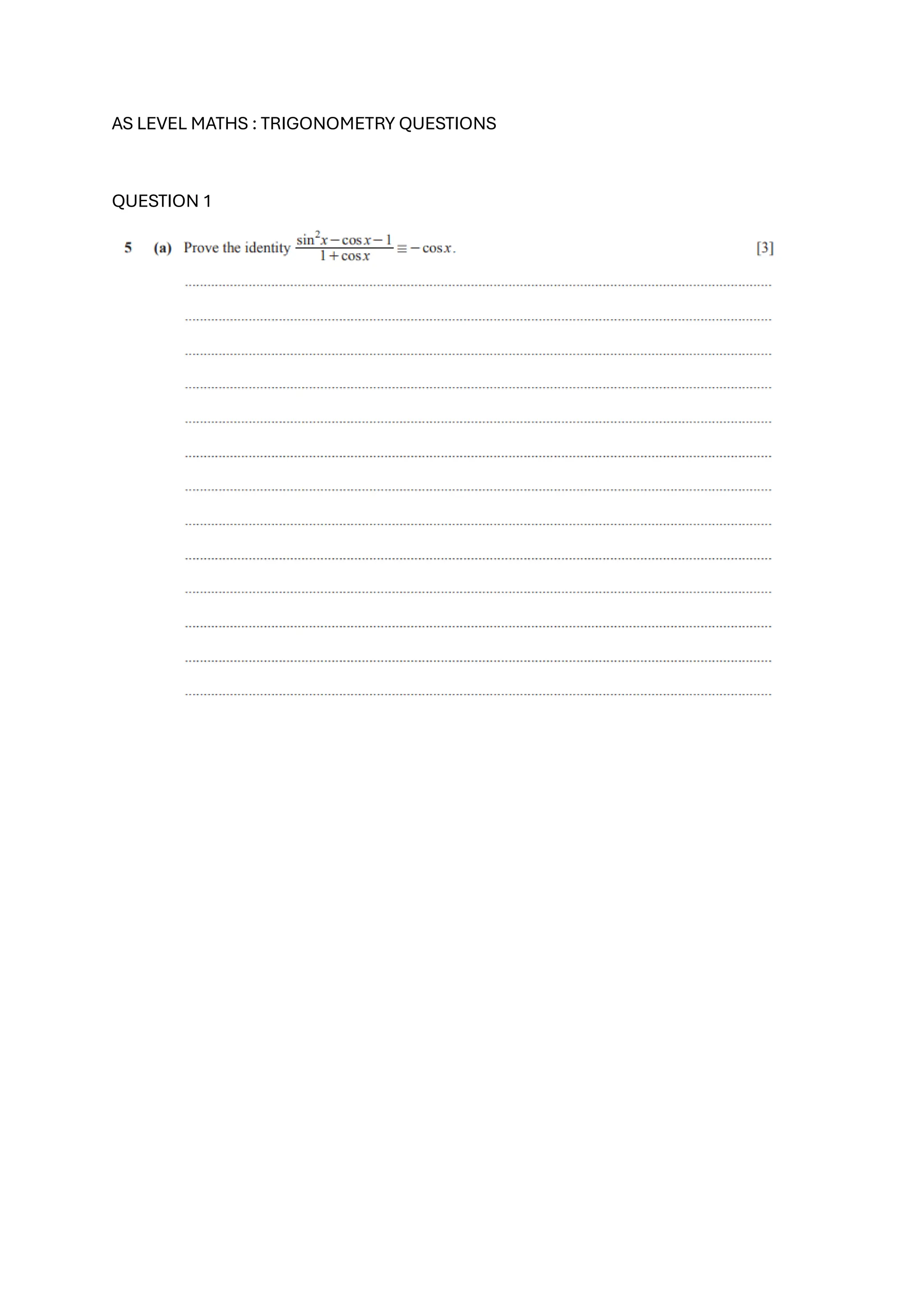 AS LEVEL MATHS TRIGONOMETRY QUESTIONS.pdf