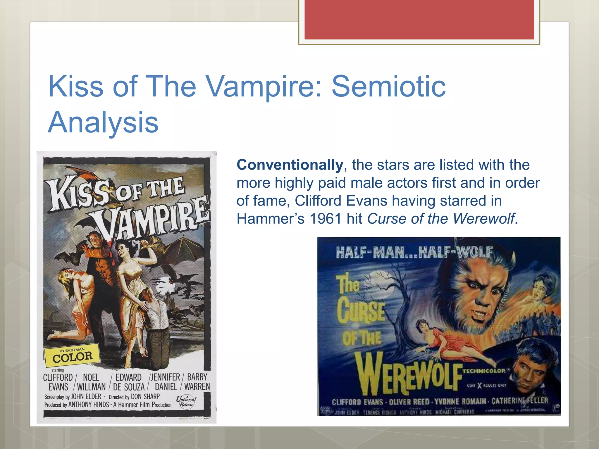 ASY1 Media Studies C1SA Kiss of the Vampire: language and ...
