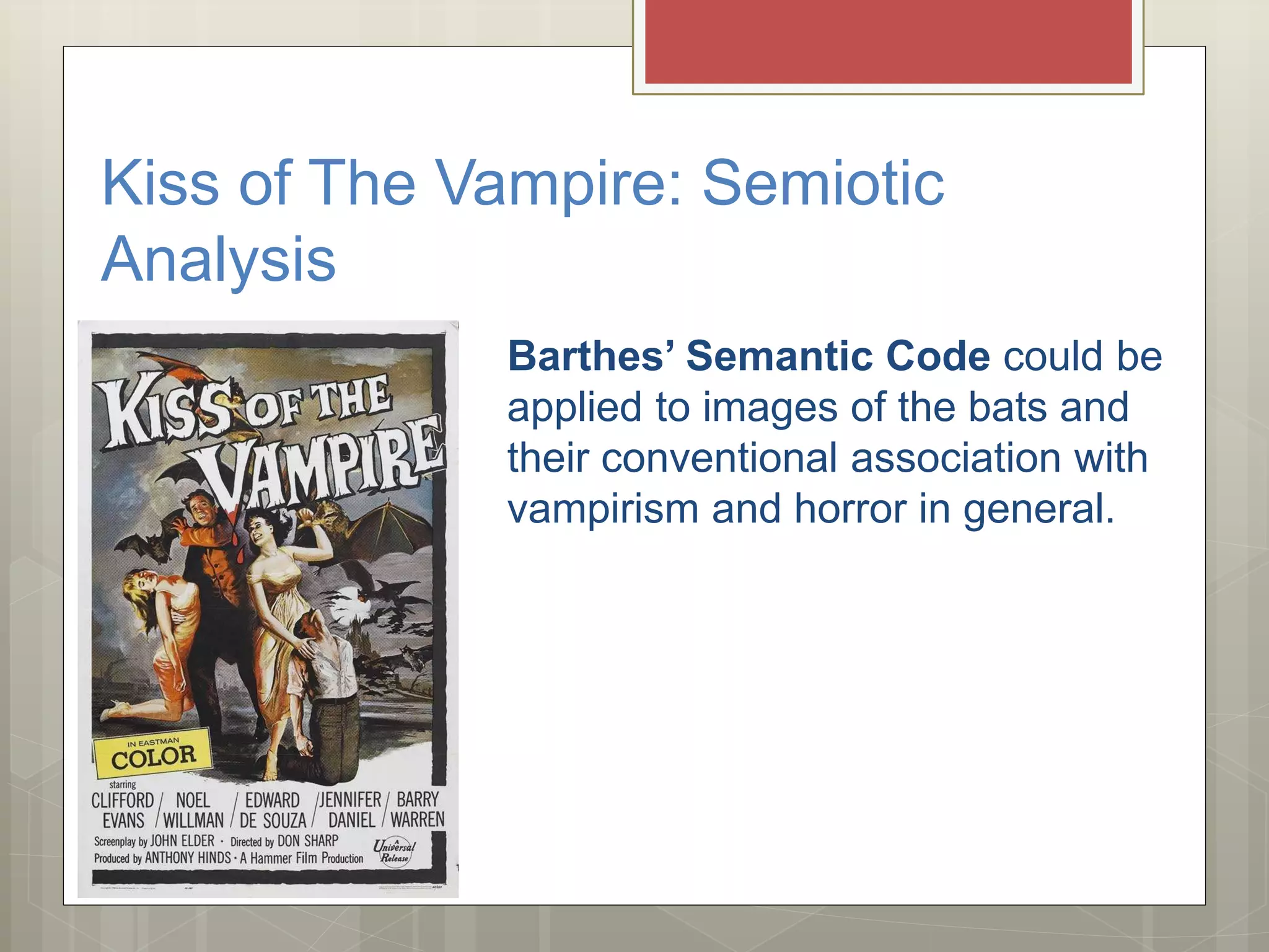 ASY1 Media Studies C1SA Kiss of the Vampire: language and ...