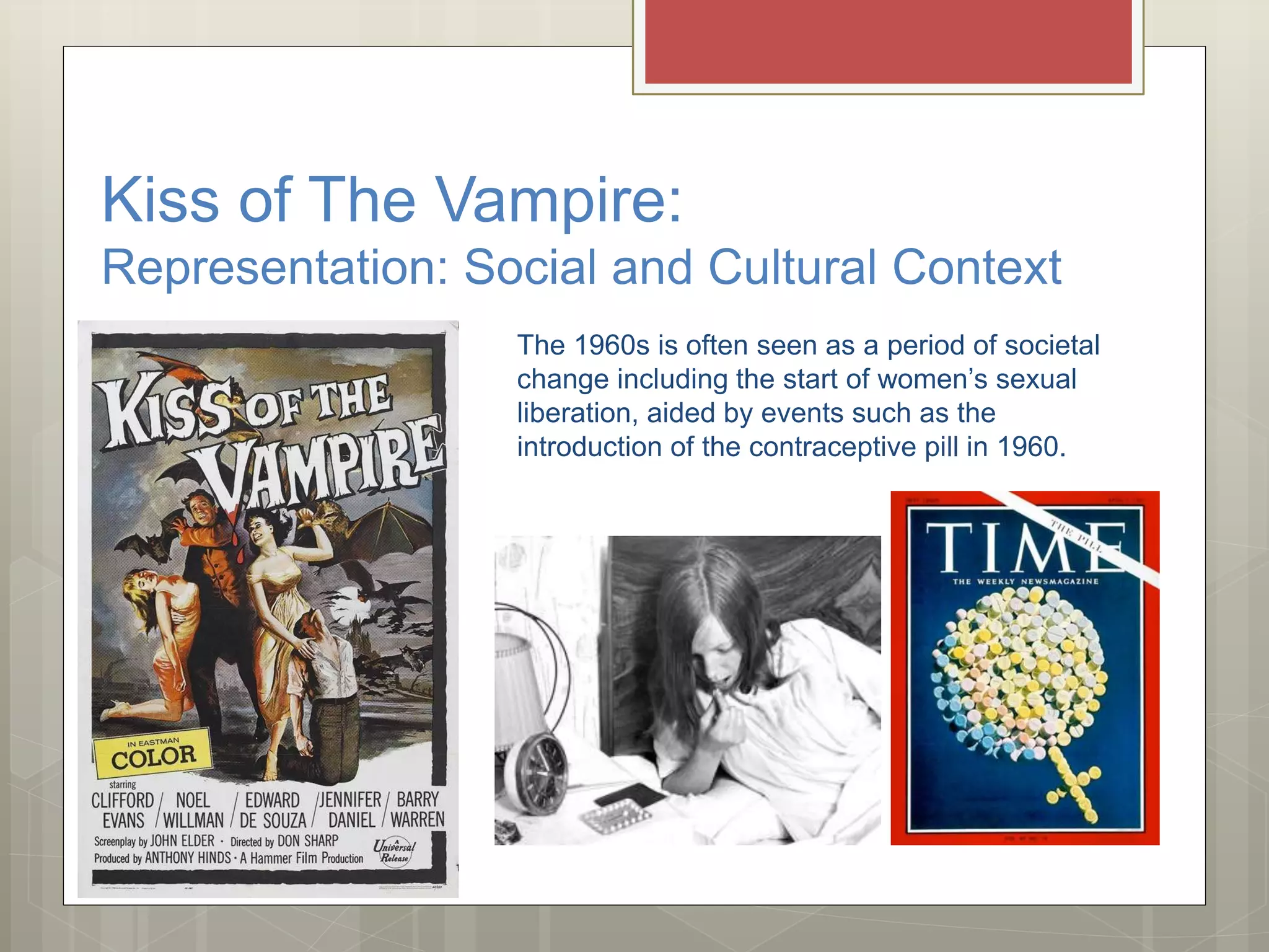ASY1 Media Studies C1SA Kiss of the Vampire: language and representation | PPTX
