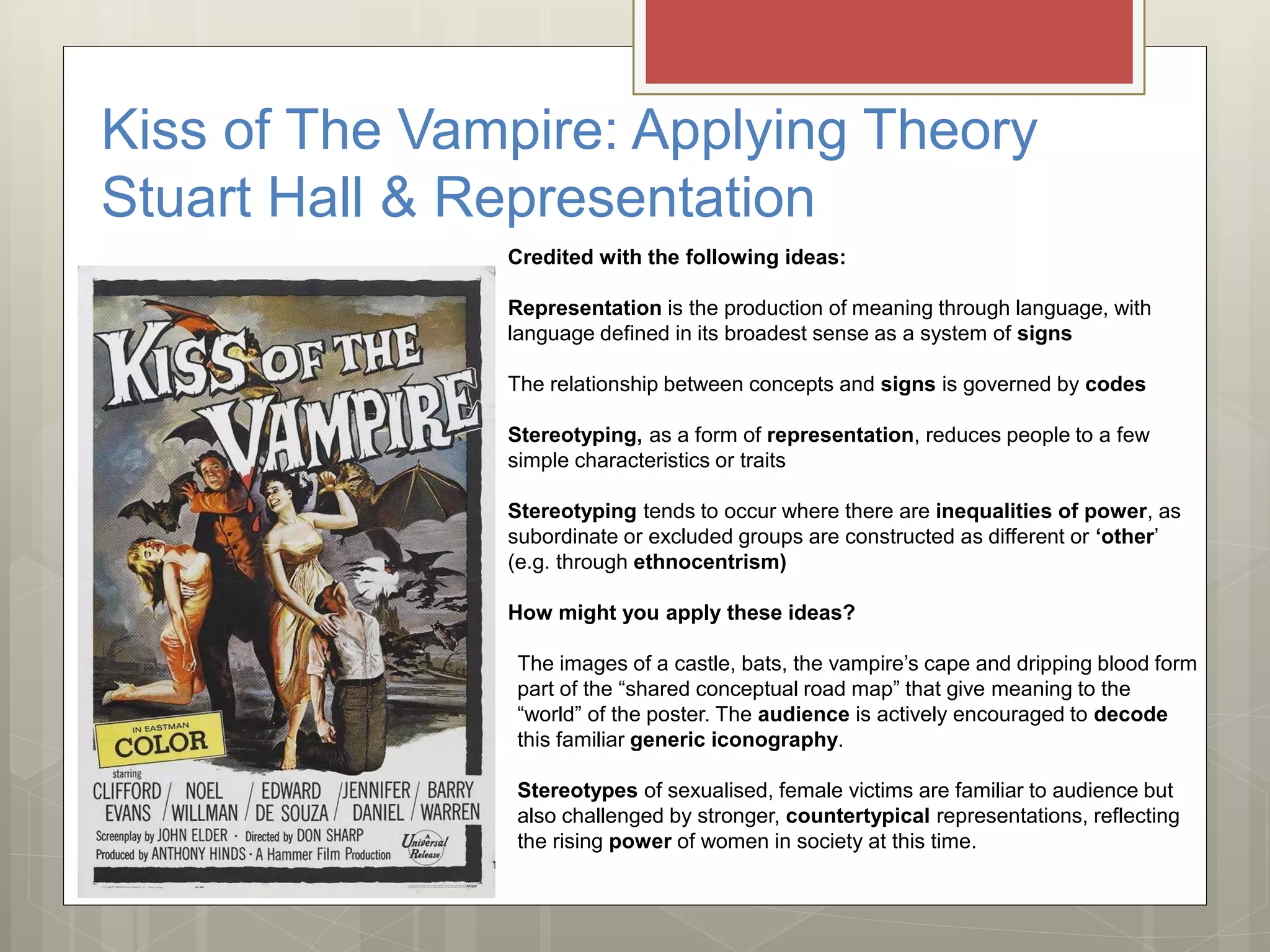 ASY1 Media Studies C1SA Kiss of the Vampire: language and ...