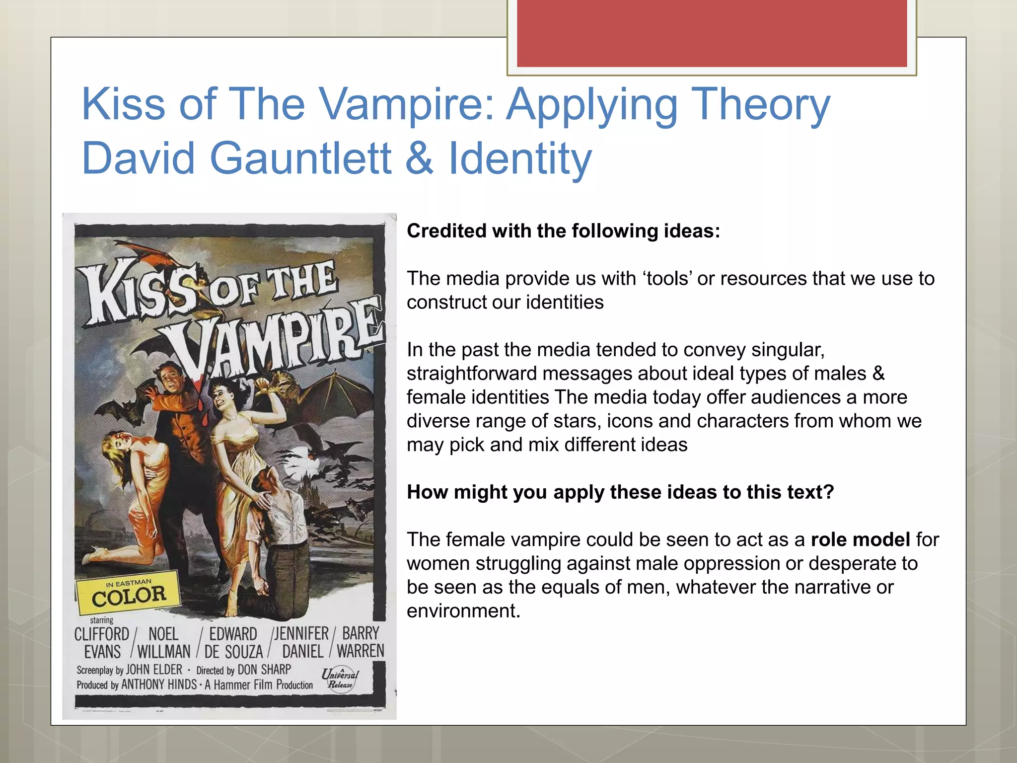 ASY1 Media Studies C1SA Kiss of the Vampire: language and ...