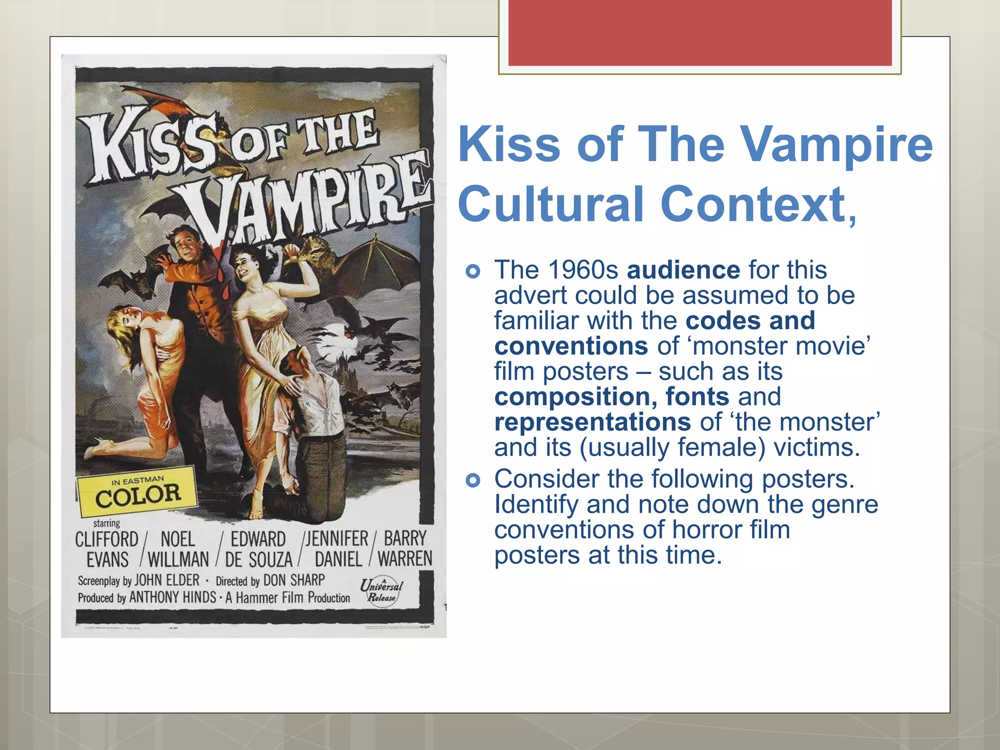 ASY1 Media Studies C1SA Kiss of the Vampire: language and ...