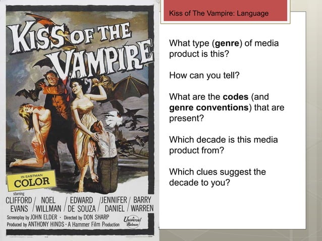 ASY1 Media Studies C1SA Kiss of the Vampire: language and ...