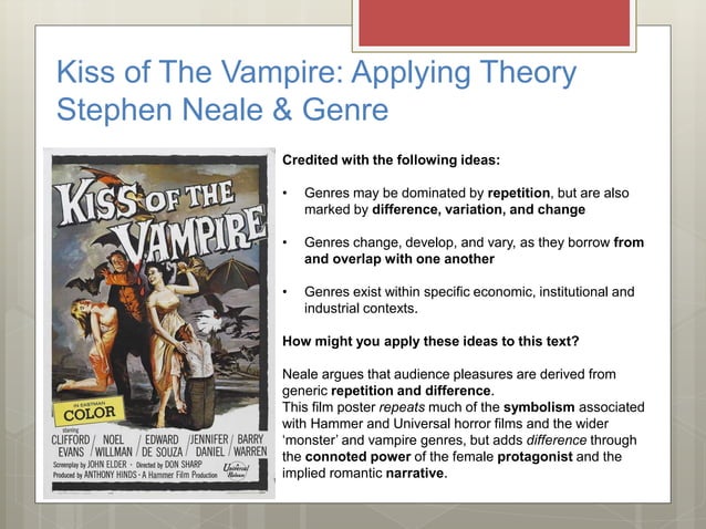 ASY1 Media Studies C1SA Kiss of the Vampire: language and representation | PPTX