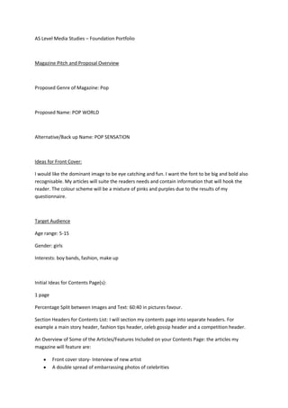 As level media studies portfolio | DOCX